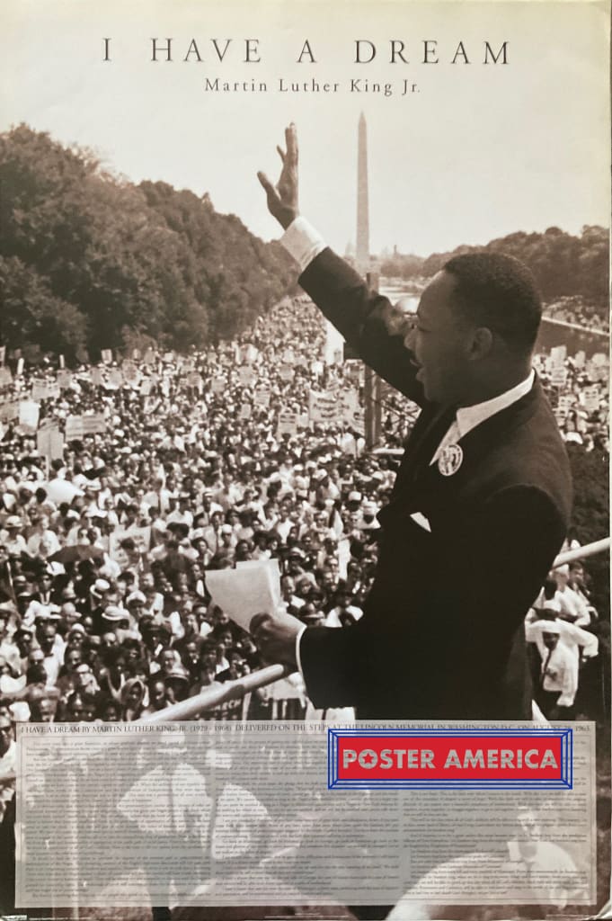 I Have A Dream Martin Luther King Jr. Vintage 2000 Poster 24 x 36 ...