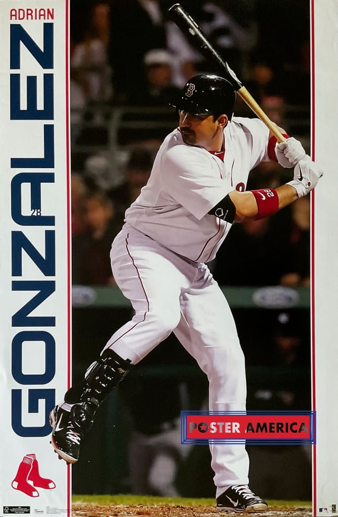 Adrian Gonzalez Boston Red Sox Poster 22.5 x 34 – PosterAmerica