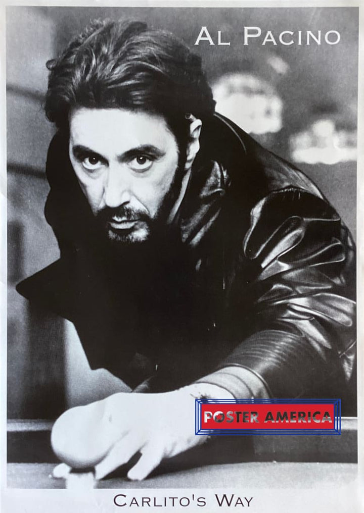 Al Pacino Carlito’s Way Pool Table Shot Vintage Poster 24.5 x 34.5 ...