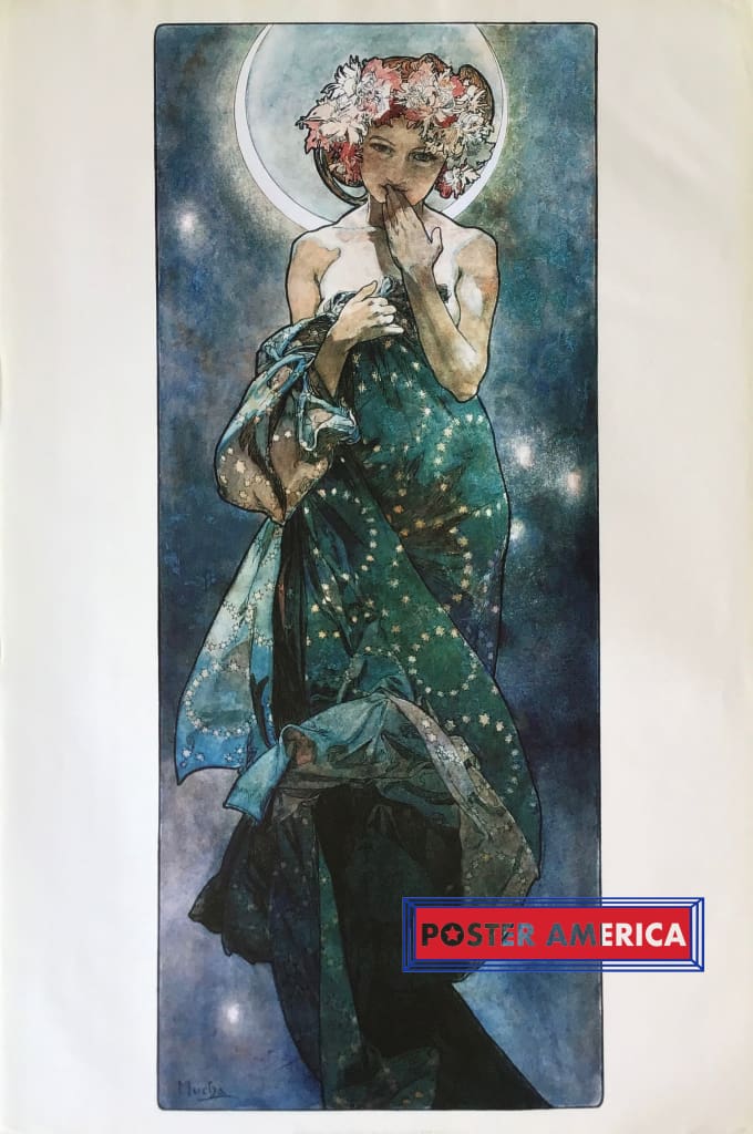Alphonse Mucha The Moon Art Poster 24 x 36 – PosterAmerica