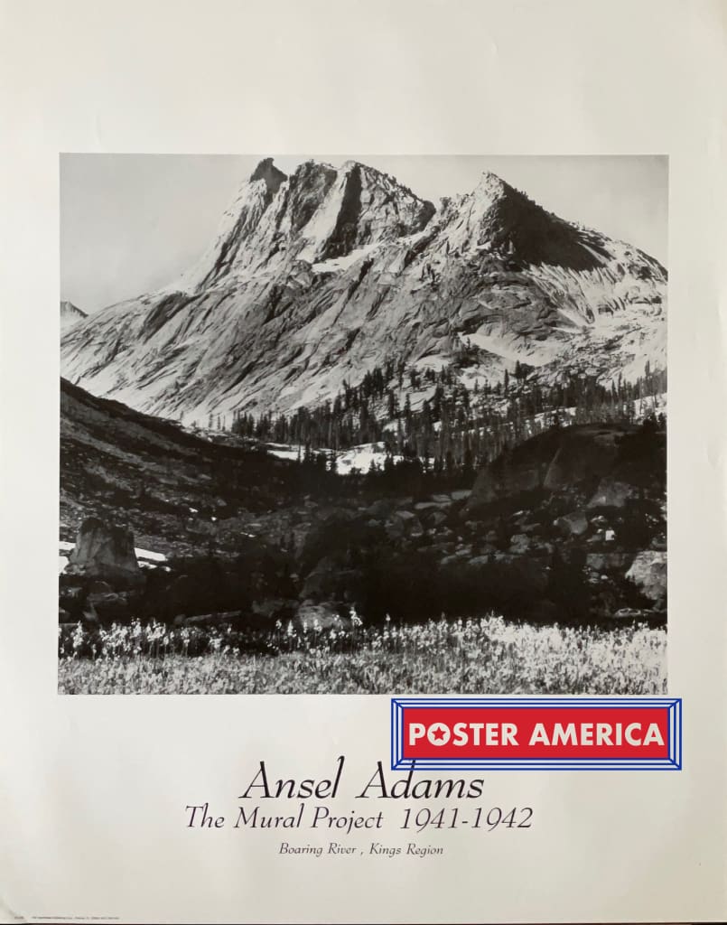 Ansel Adams The Mural Project Boaring River Kings Region Poster Print ...