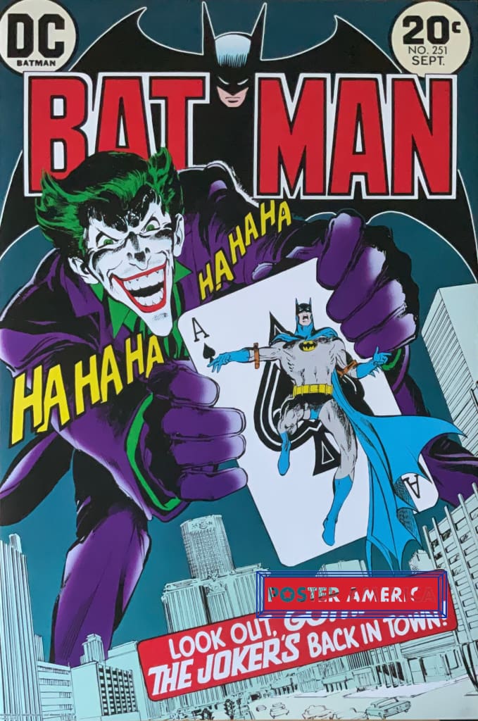 Batman No.251 The Joker’s Back In Town Poster 24 x 36 – PosterAmerica