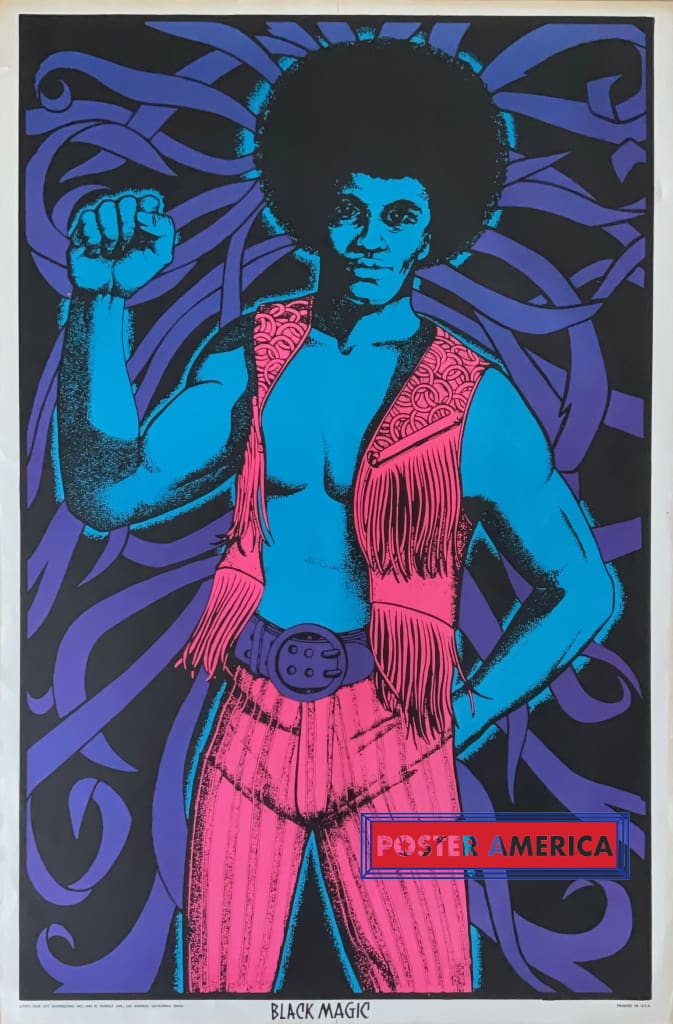 Black Magic Original Vintage1972 Black Light Poster 23 x 35 – PosterAmerica
