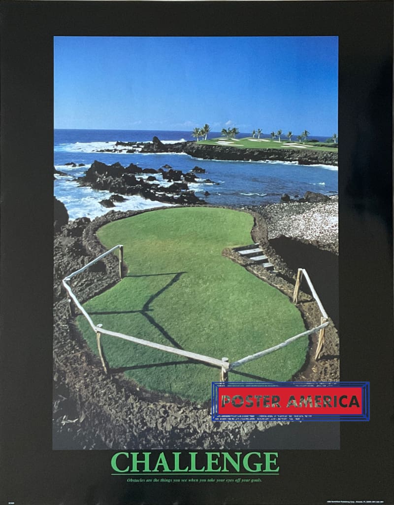 Challenge Vintage Inspirational Golf Poster 22 x 28 – PosterAmerica