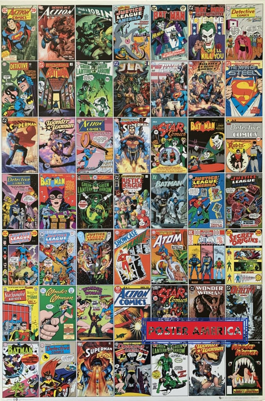 Wonder Woman Comic Strip Collage