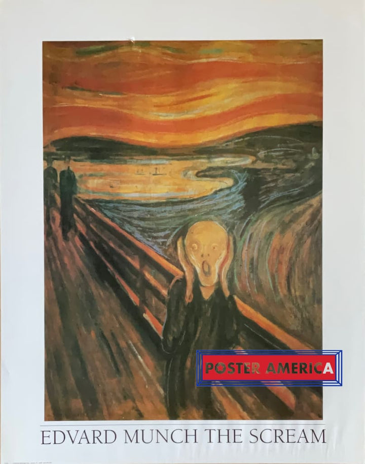 Edvard Munch The Scream Vintage 1998 Fine Art Print 22 x 28 – PosterAmerica