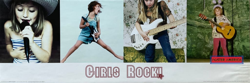 Girls Rock Slim Print 12 x 35.5 – PosterAmerica