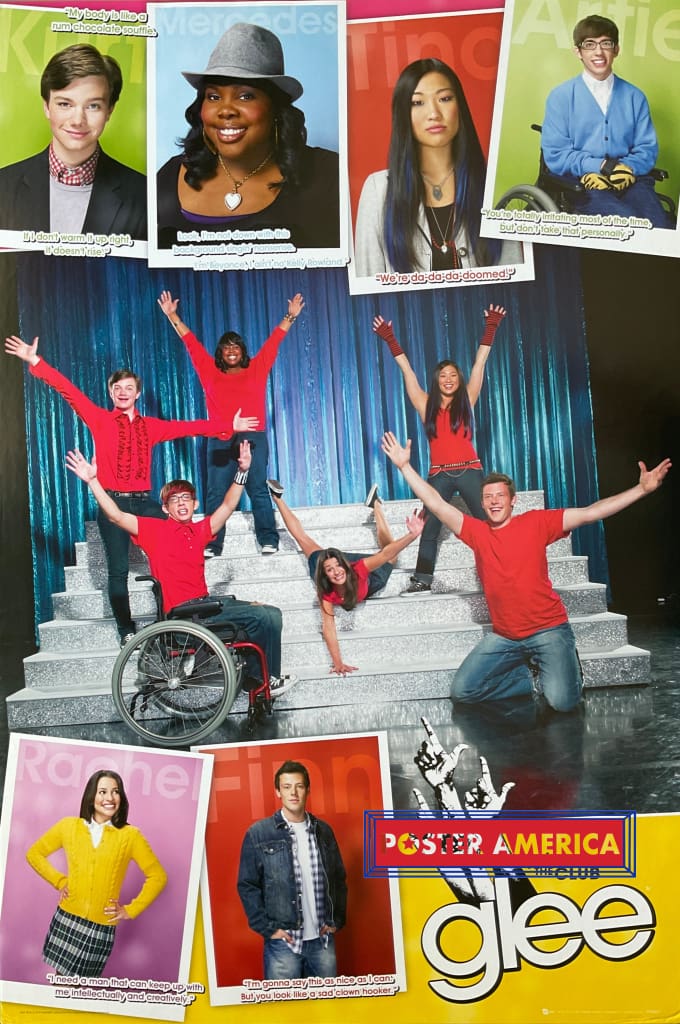 Glee Join The Club Cast and Quotes UK Import Poster 24 x 36 – PosterAmerica