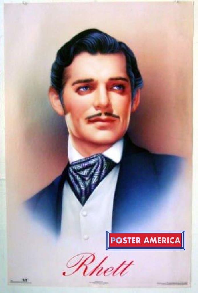 Gone With The Wind Clark Gable as Rhett Butler 1993 Vintage Poster 23 ...