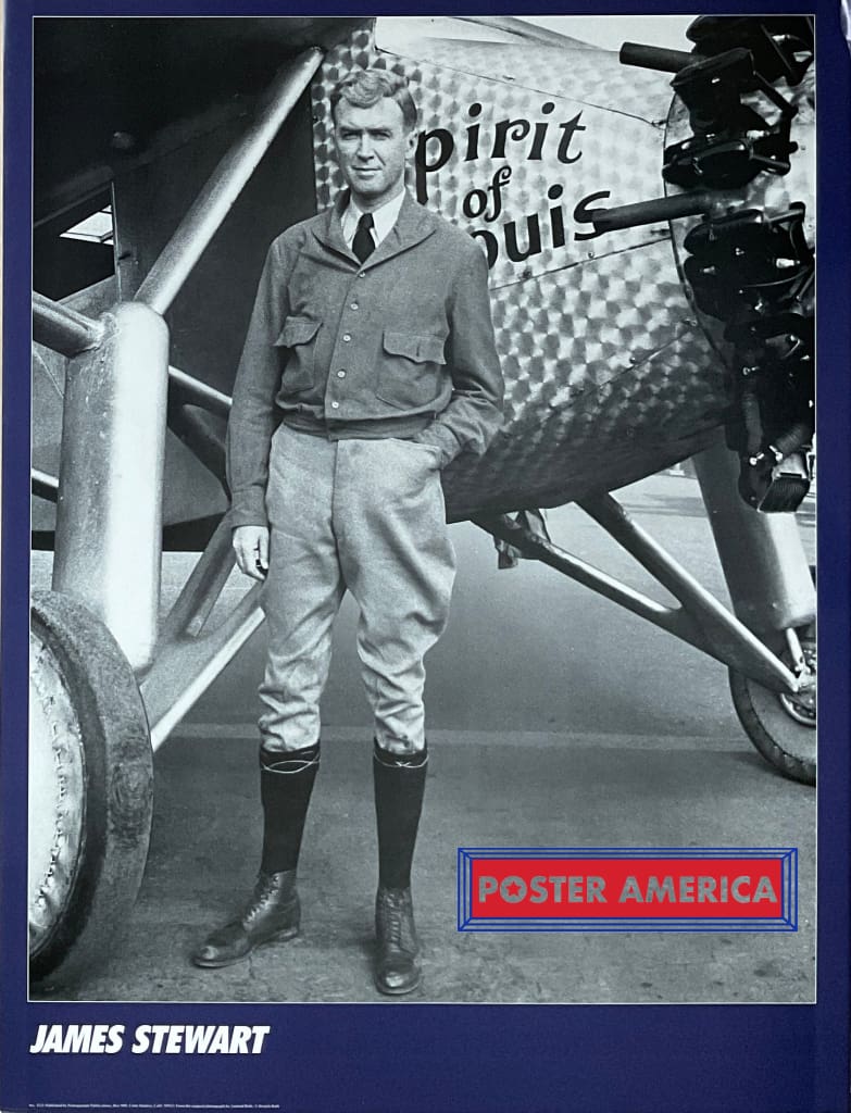 James Stewarts Spirit of St. Louis Vintage Black & White Photography P ...