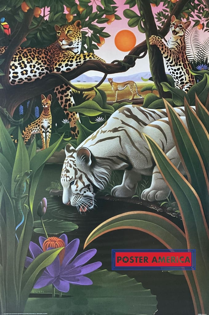 Jungle Artwork by Robert Giusti Vintage 1995 Poster 24 x 36 – PosterAmerica