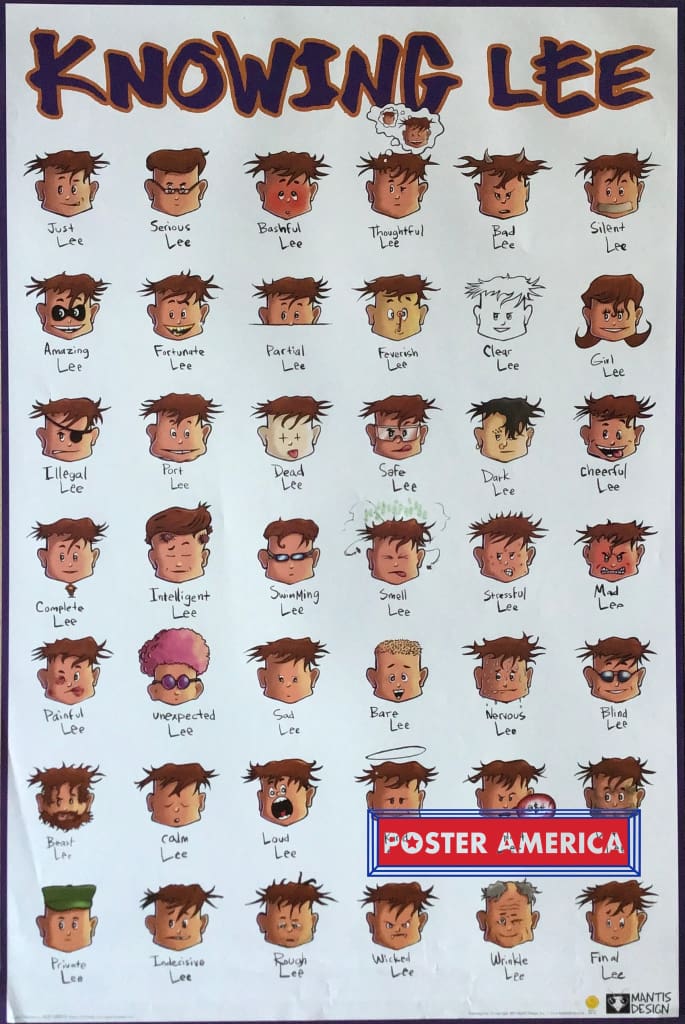 Knowing Lee Novelty Poster 24 x 36 – PosterAmerica