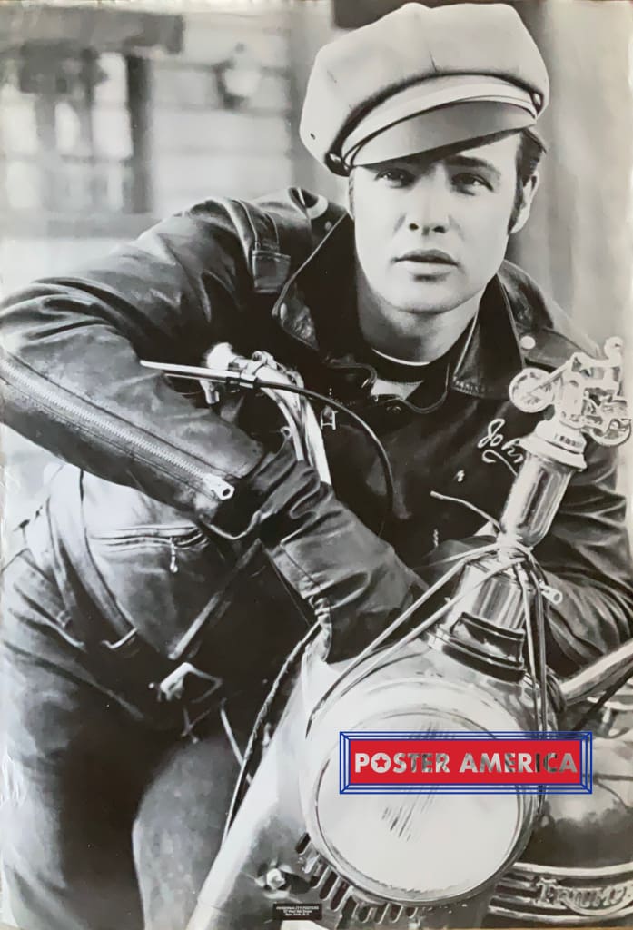 Marlon Brando The Wild One Black & White Vintage Poster 27 x 39 ...