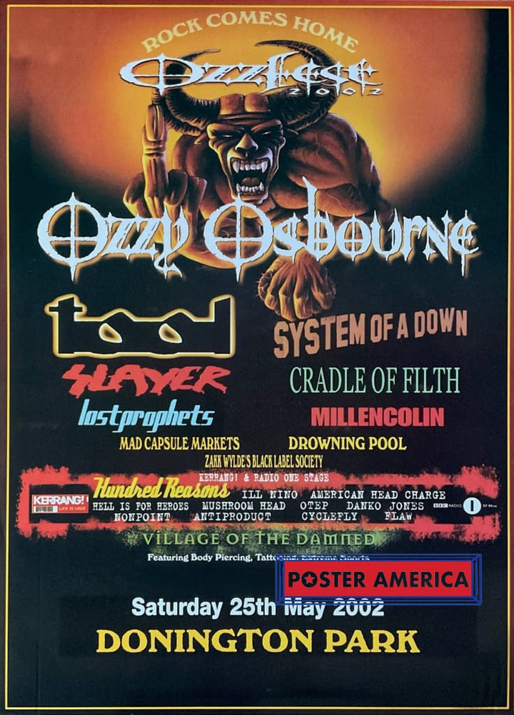 Ozzfest Ozzy Osbourne May 2002 Promo Poster 23.5 x 32.5 – PosterAmerica