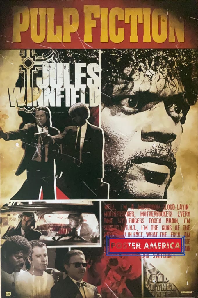 Pulp Fiction Jules Winnfield Samuel Jackson Poster 24 x 36 – PosterAmerica