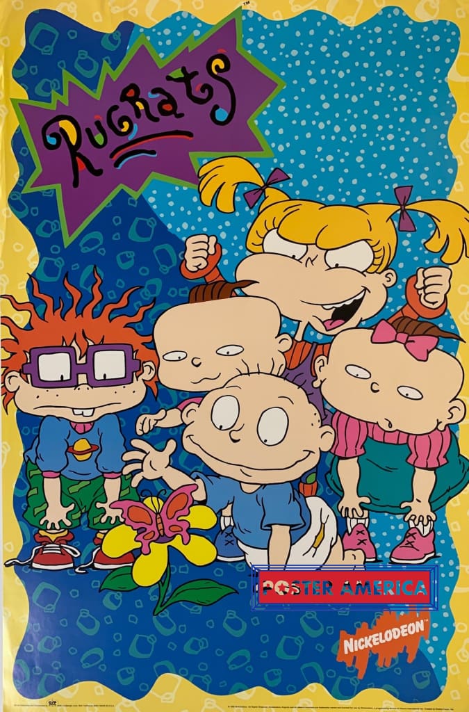 Rugrats Tommy Chucky Angelica Phil and Lil 1996 Vintage Poster 23 x 35 ...