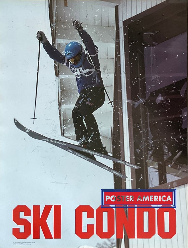 Ski Condo Vintage Novelty Sports Photography Poster 19 x 25 – PosterAmerica