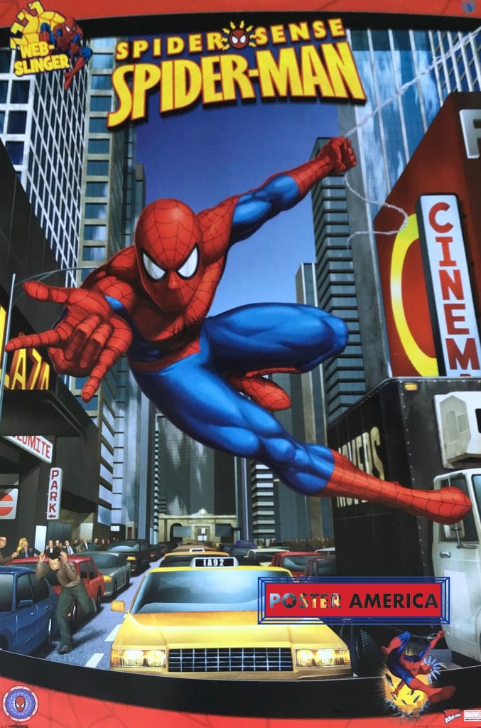 Spider-Man Animated Marvel Super Hero Poster 24 x 36 – PosterAmerica