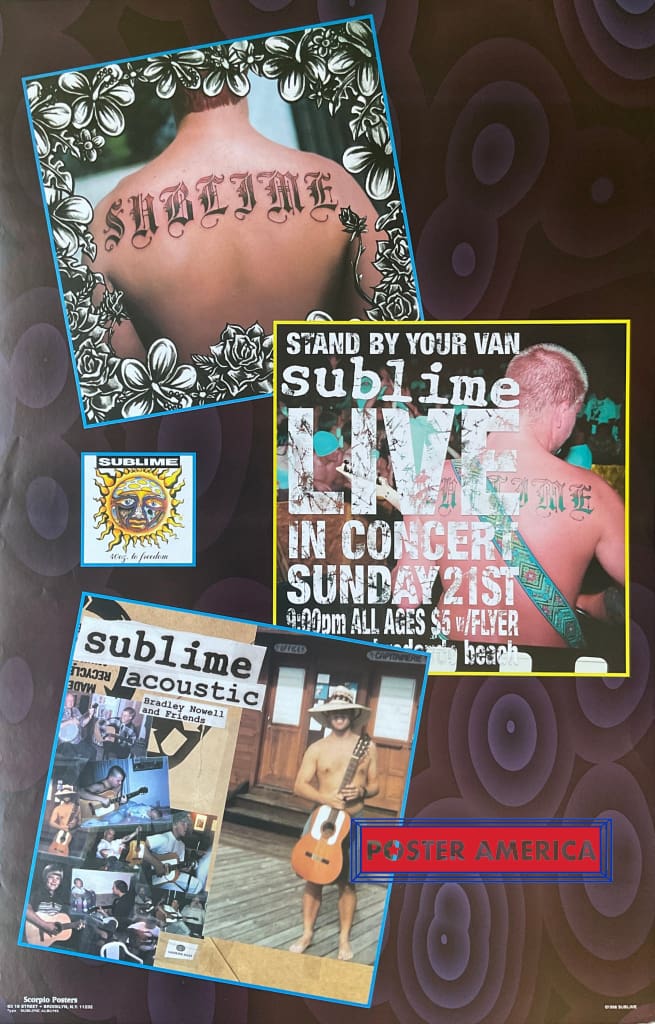 Stand By Your Van Sublime Vintage Concert Promo Poster 22 x 34.5 ...
