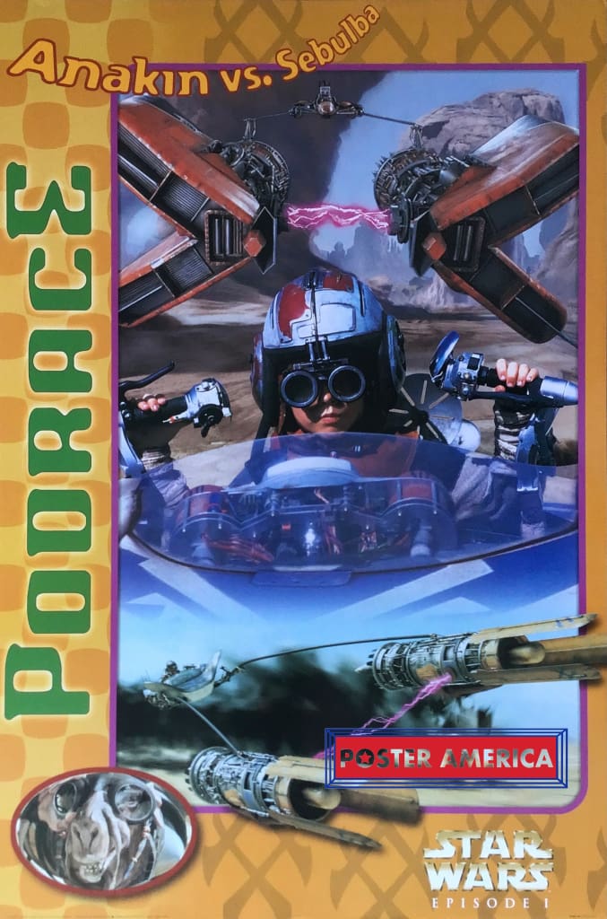 Star Wars The Phantom Menace 1999 Vintage Anakin vs. Sebulba Podrace P ...
