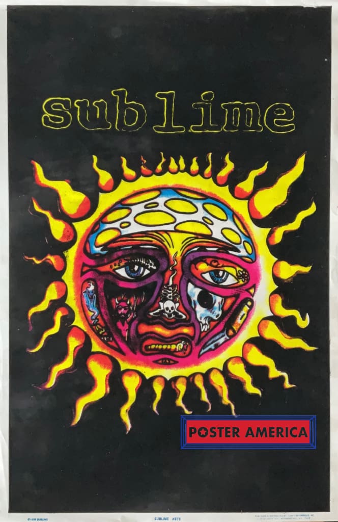 Sublime 40 Oz. To Freedom Vintage Black Light Poster 22.5 x 34 ...