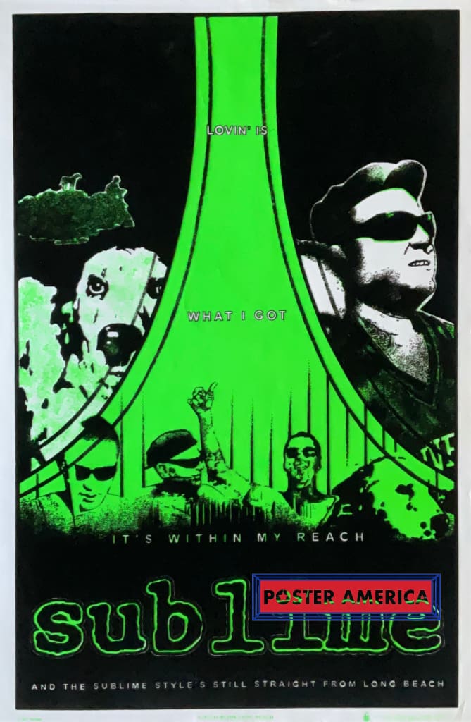 Sublime Lovin' Is What I Got Vintage Black Light Poster 23 x 35 ...