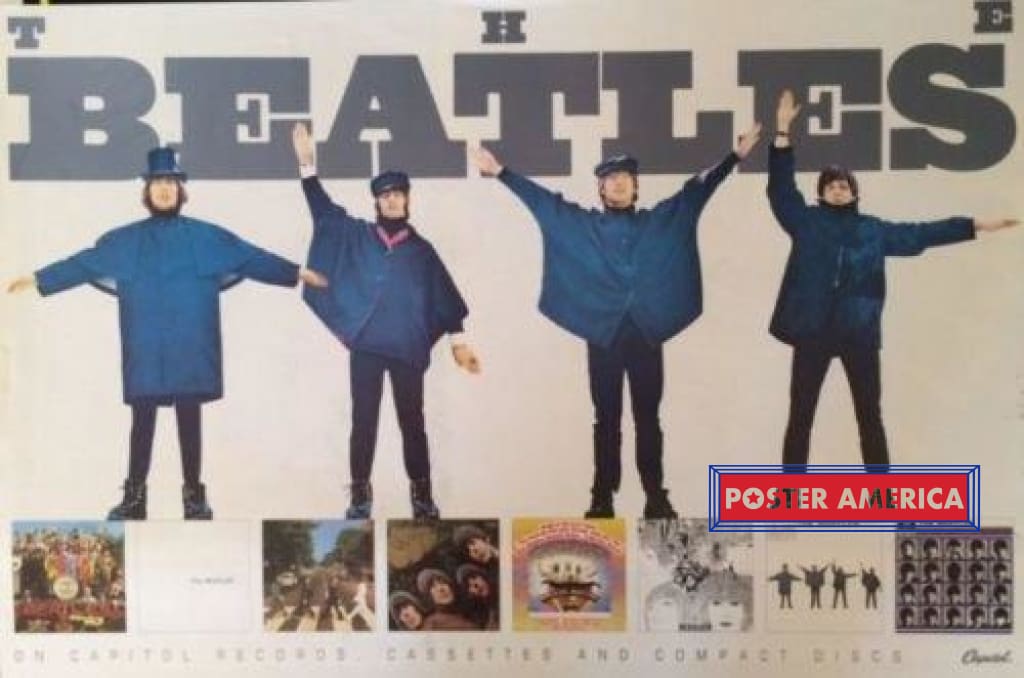The Beatles Help Original 1992 Promo Vintage Poster 20 x 30 – PosterAmerica