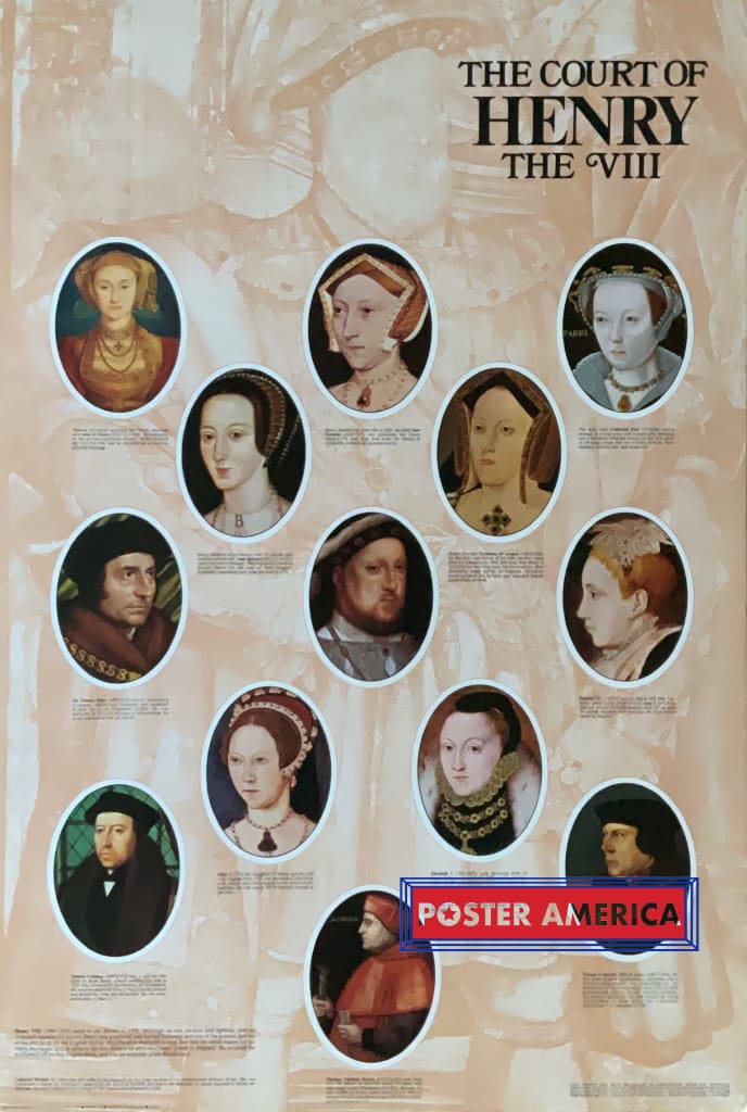 The Court Of Henry The VIII 1973 Vintage Original Poster 24 x 35 ...