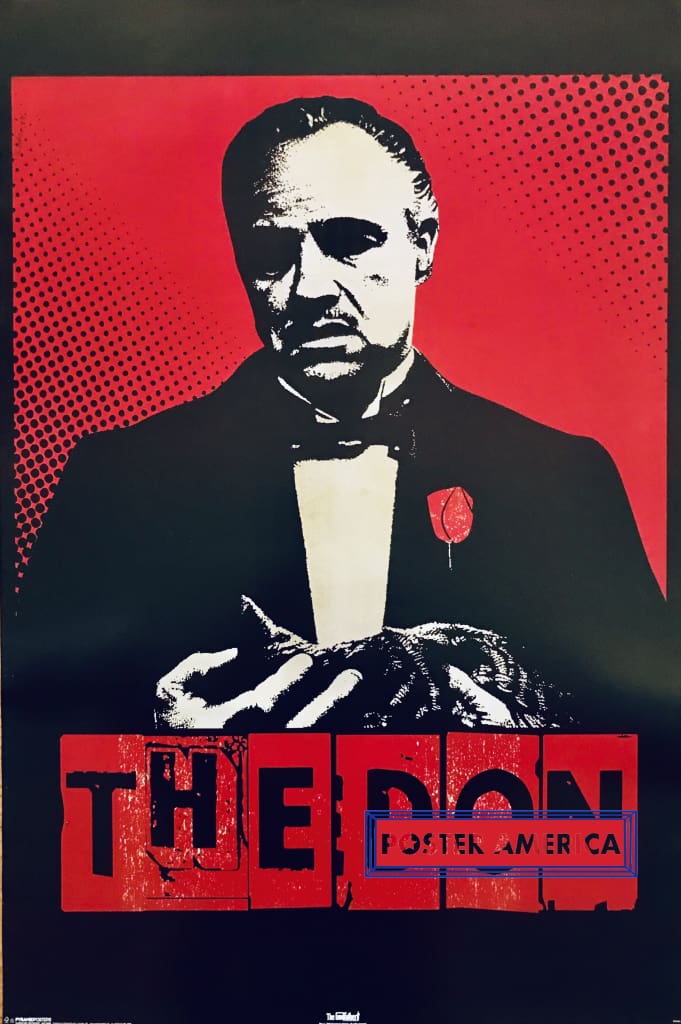 The Don from the movie The Godfather Poster 24 X 36 Marlon Brando as T ...