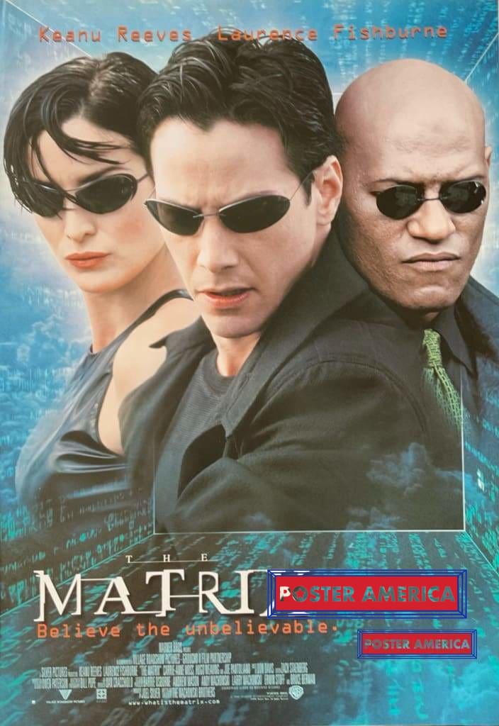 The Matrix Believe the Unbelievable 90’s Reproduction Poster 27 X 38.5 ...