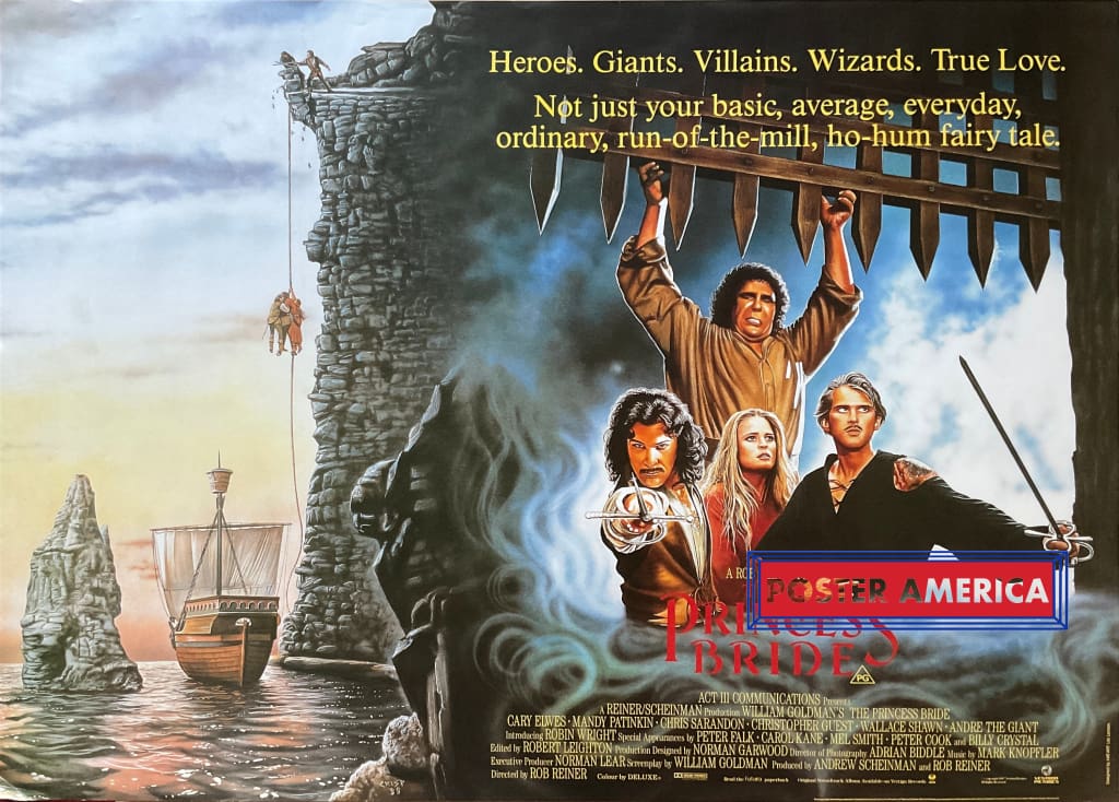 The Princess Bride UK Import One-Sheet Reproduction Movie Poster 27.5 ...