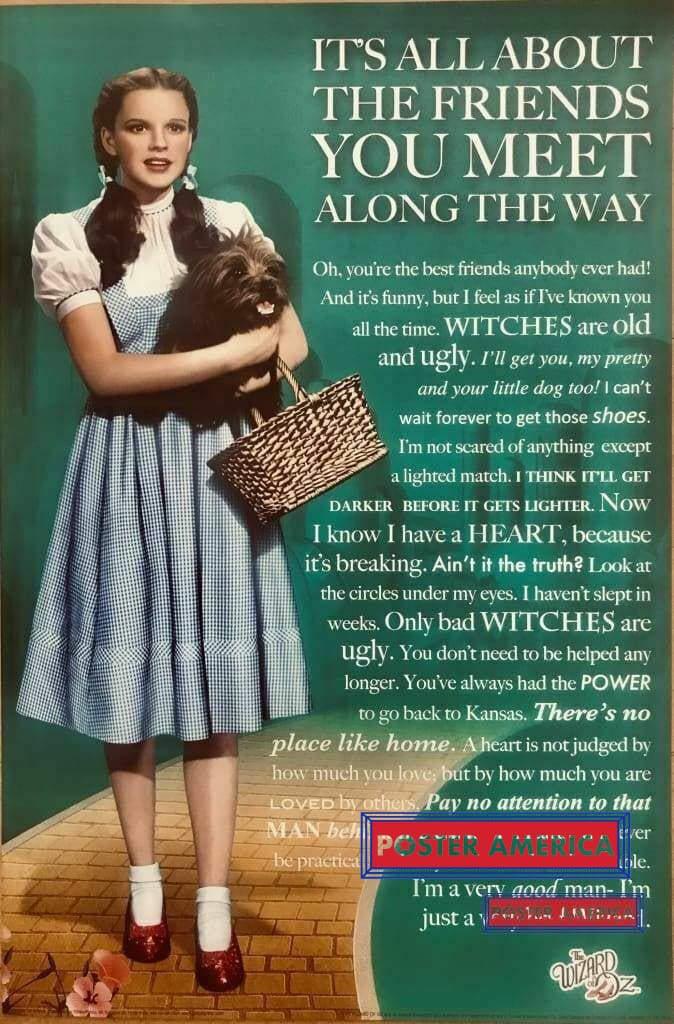 The Wizard Of Oz Dorothy Friends Poster 24 x 36 – PosterAmerica
