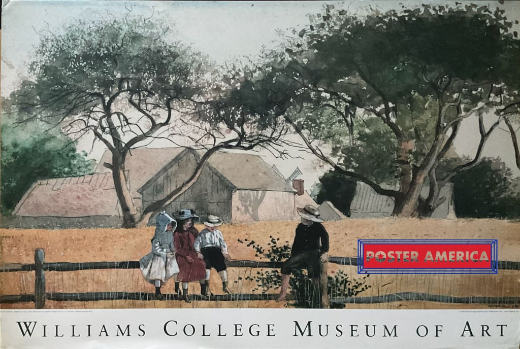 Winslow Homer Children on a Fence Vintage 1990 Art Poster 23.5 x 35 ...